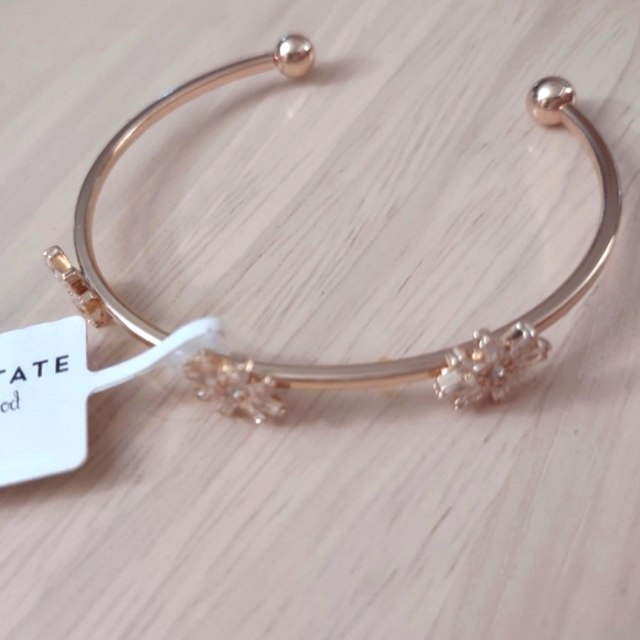 Altar'd State | Jewelry | Altard State Flower Crystal Gold Bangle ...